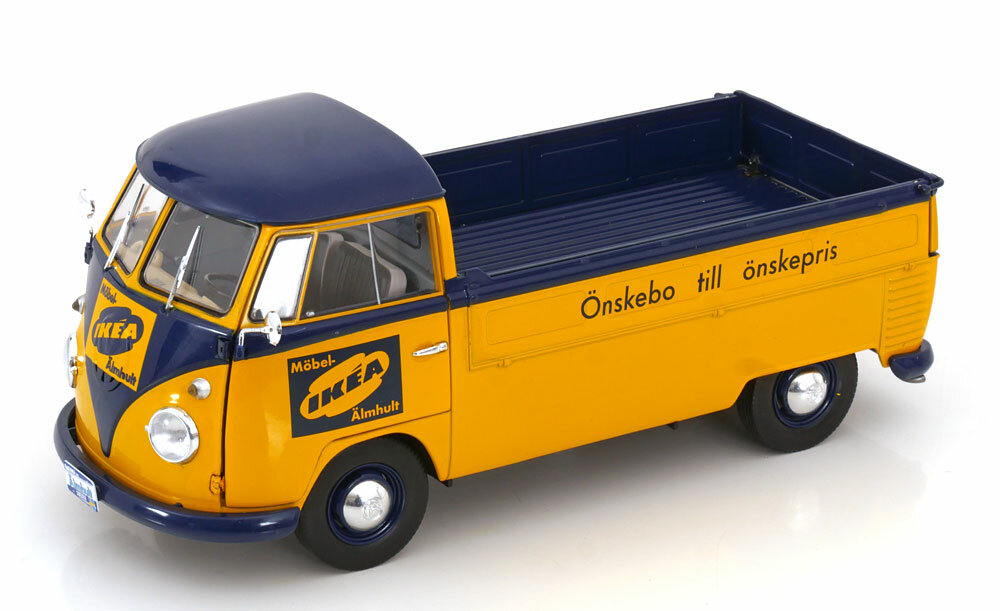 Модель коллекционная SOLIDO Vw volkswagen T1 pritsche ikea 1950 yellow blue