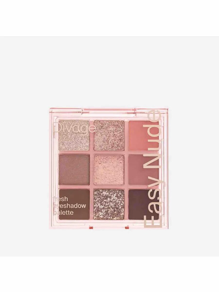 Палетка теней DIVAGE Easy Nude "Fresh", для дневного и вечернего макияжа