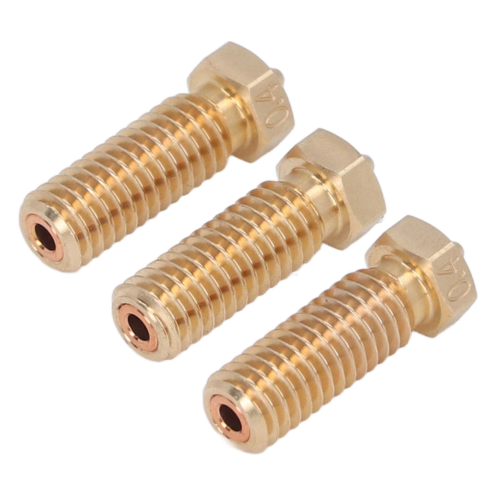 3 шт, набор насадок вулкана, латунная высокоскоростная печатающая головка, длинная нить 1,75 мм для экструдера 3D-принтера, 0,4 мм