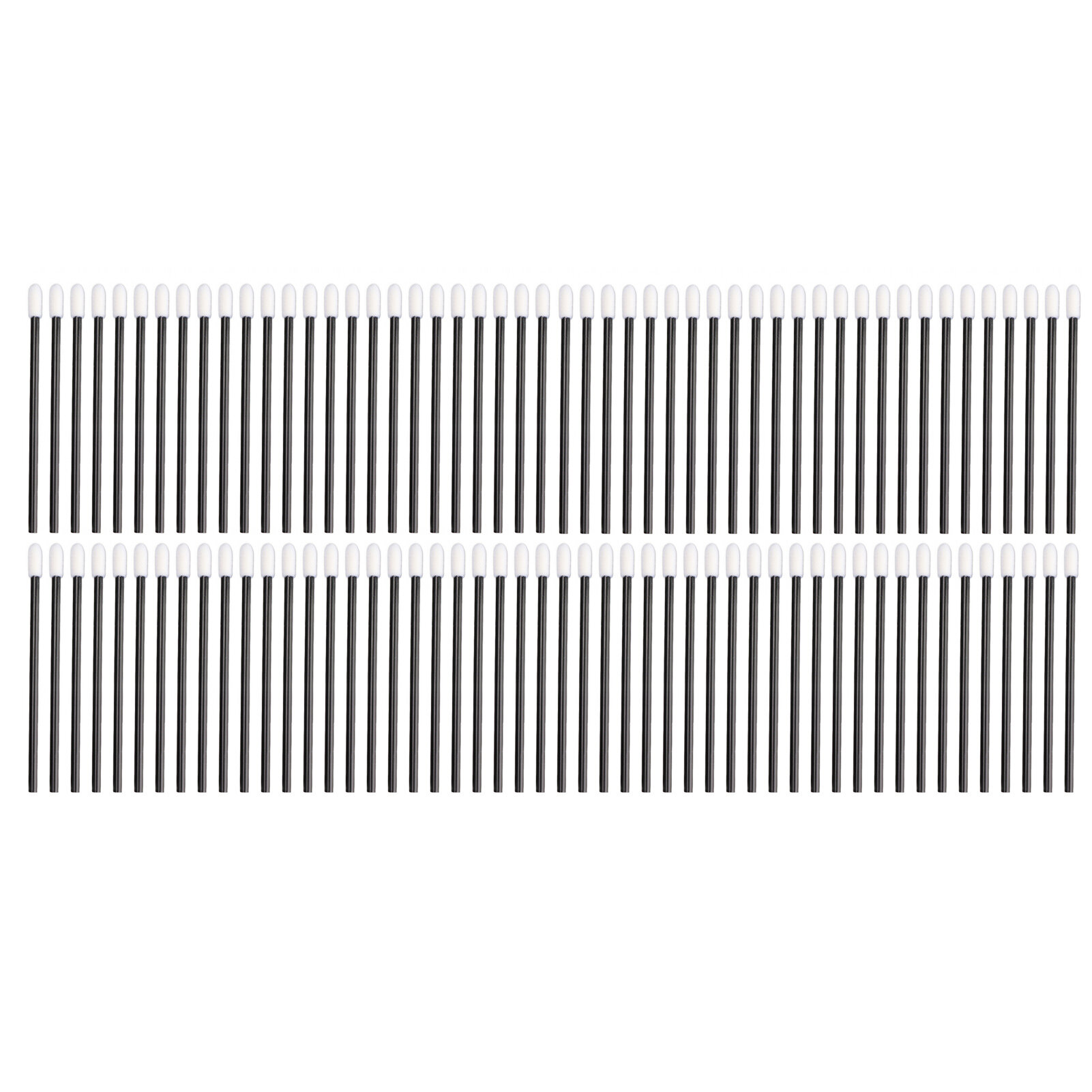 100 шт. Одноразовые щетки для губ Легкие удобные бейс -аппликатор помады без запаха с черным стержнем