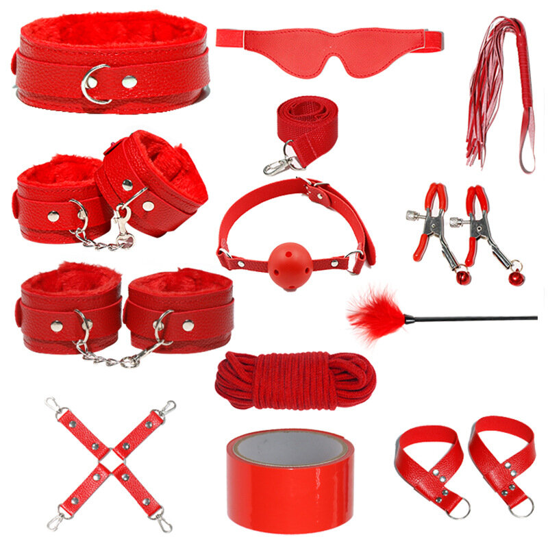 Jiuai взрослые sm забавные игрушки кровать любовь наручники зажимы для сосков женщины секс инструменты инструменты обучение