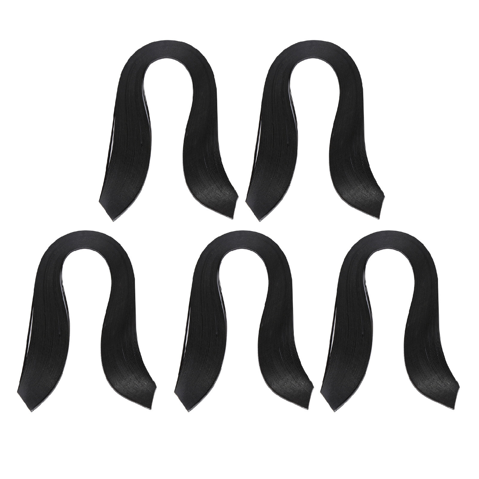 600 полосок для квиллинга 3 мм (черный, для оригами и поделок)