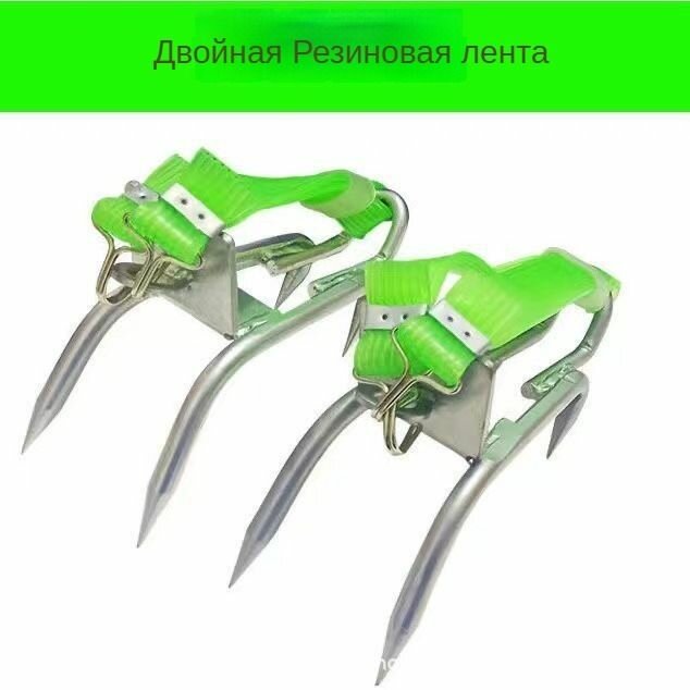 Кошачьи когти из углеродистой стали, специальные для лазания по деревьям, нескользящие железные ботинки