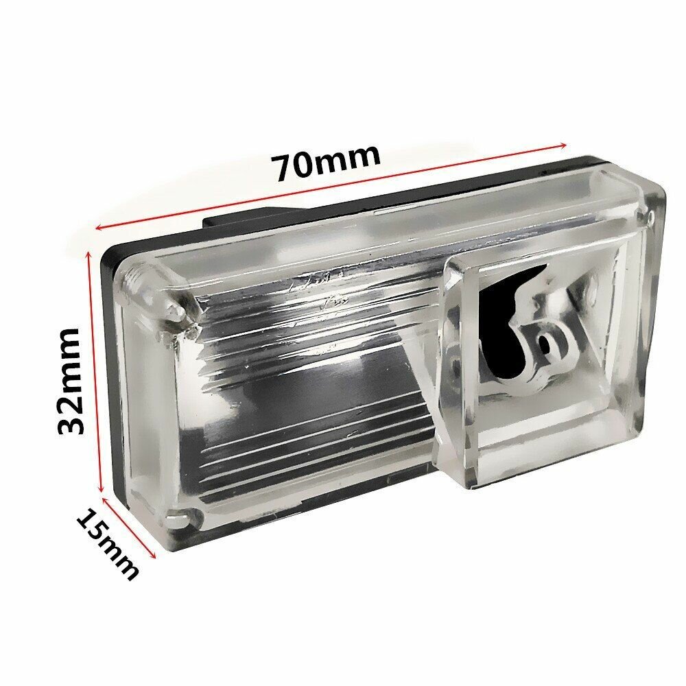 Плафон Toyota Prado 120, Land Cruiser 100 (запаска под полом), Mark X (2004-2009) в подсветку номера для установки не штатной камеры заднего вида