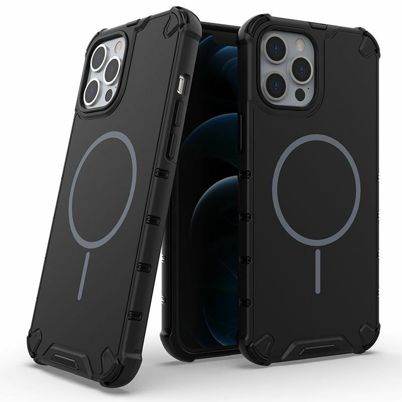 Чехол для iPhone 12 Pro Max Survivor противоударный с поддержкой MagSafe черный
