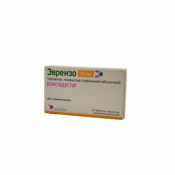 Эврензо таблетки п/о плен. 70мг 12шт