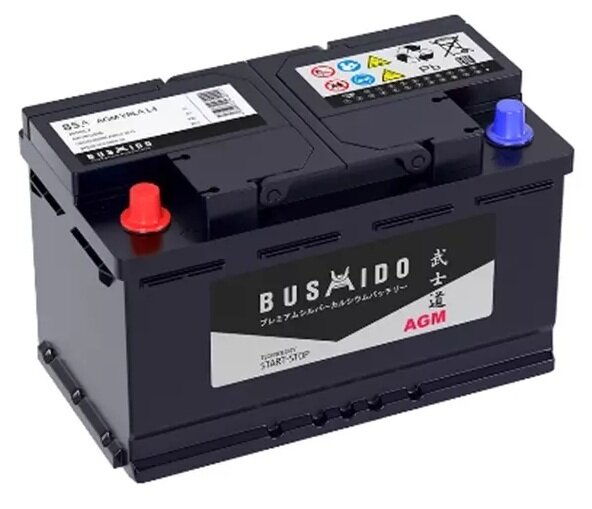 Аккумулятор автомобильный Bushido AGM 85 А/ч 850 А прям. пол. Евро авто (315x175x190) L4.1 Genesis