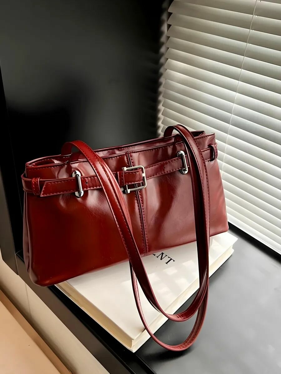 Сумка мессенджер Классическая прямоугольная Wine