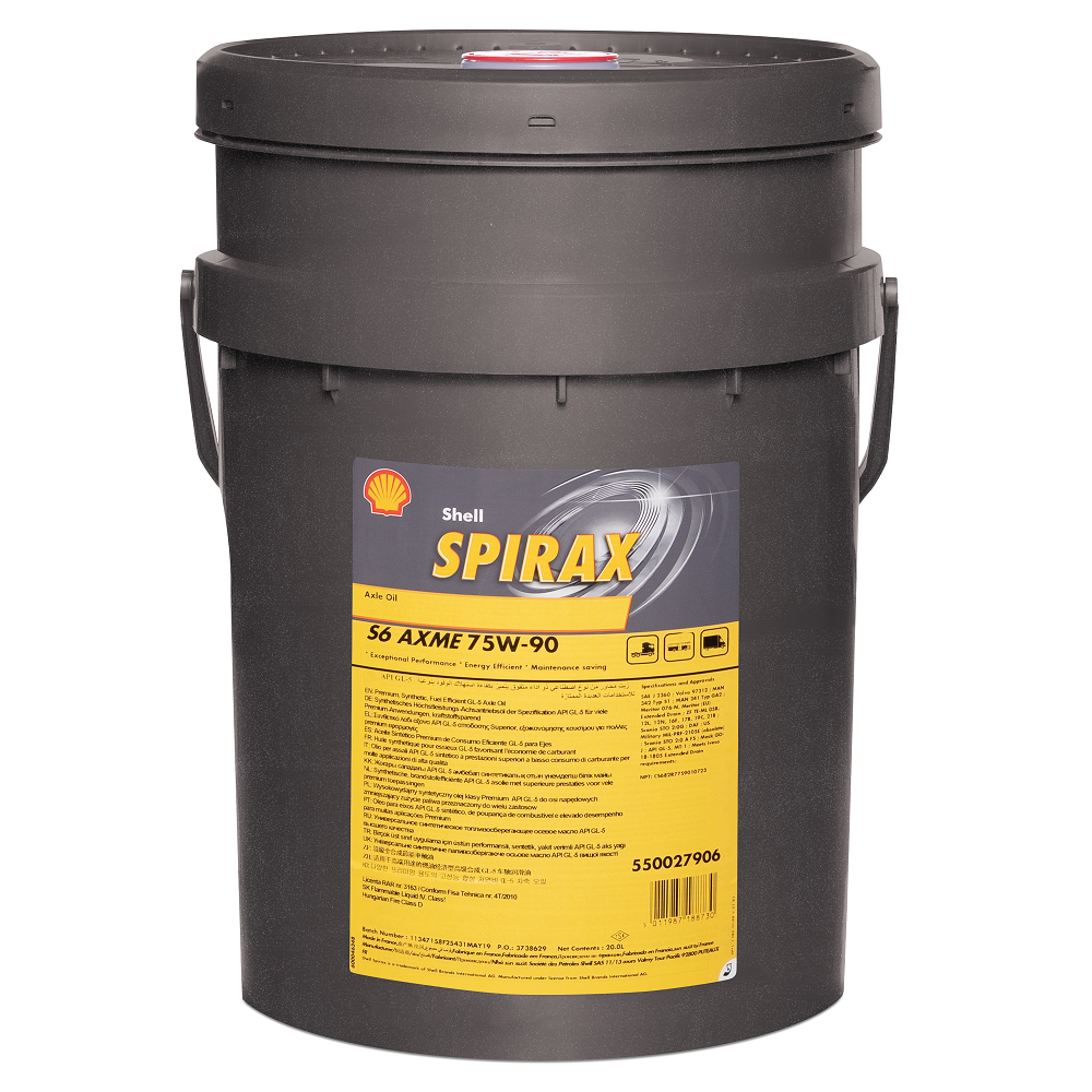 Трансмиссионное Масло Shell Spirax S6 AXME 75W-90 20Л