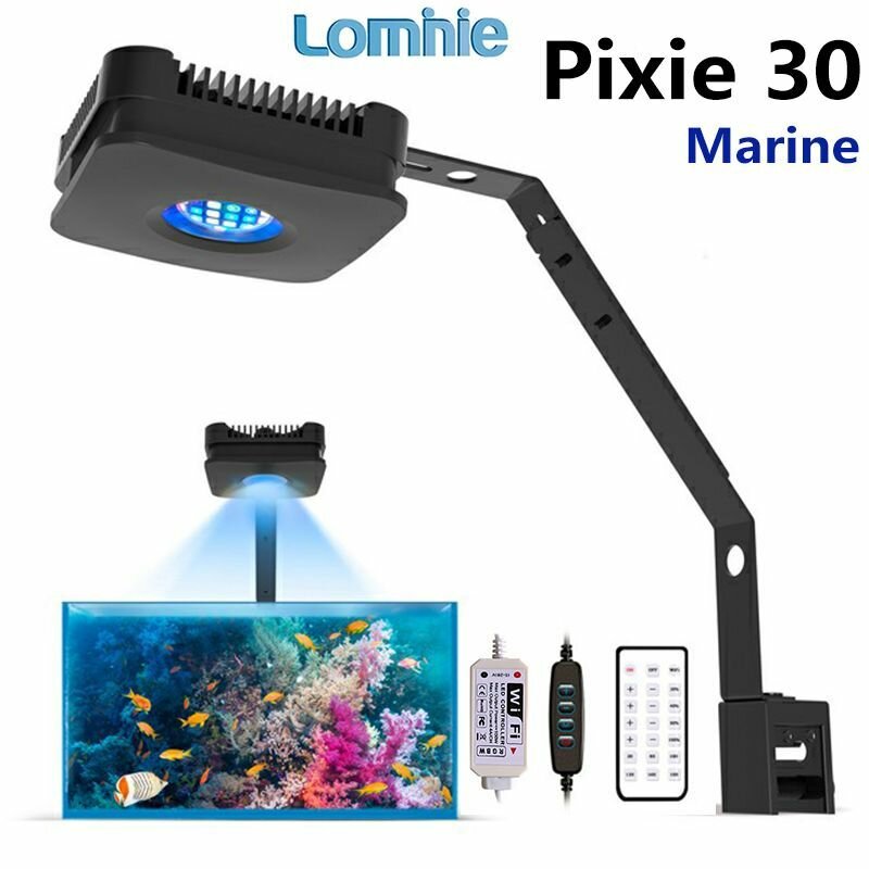 Светодиодная лампа для аквариума Lominie 4 канала 30 Вт Пресноводная лампа Pixie 30 -lj