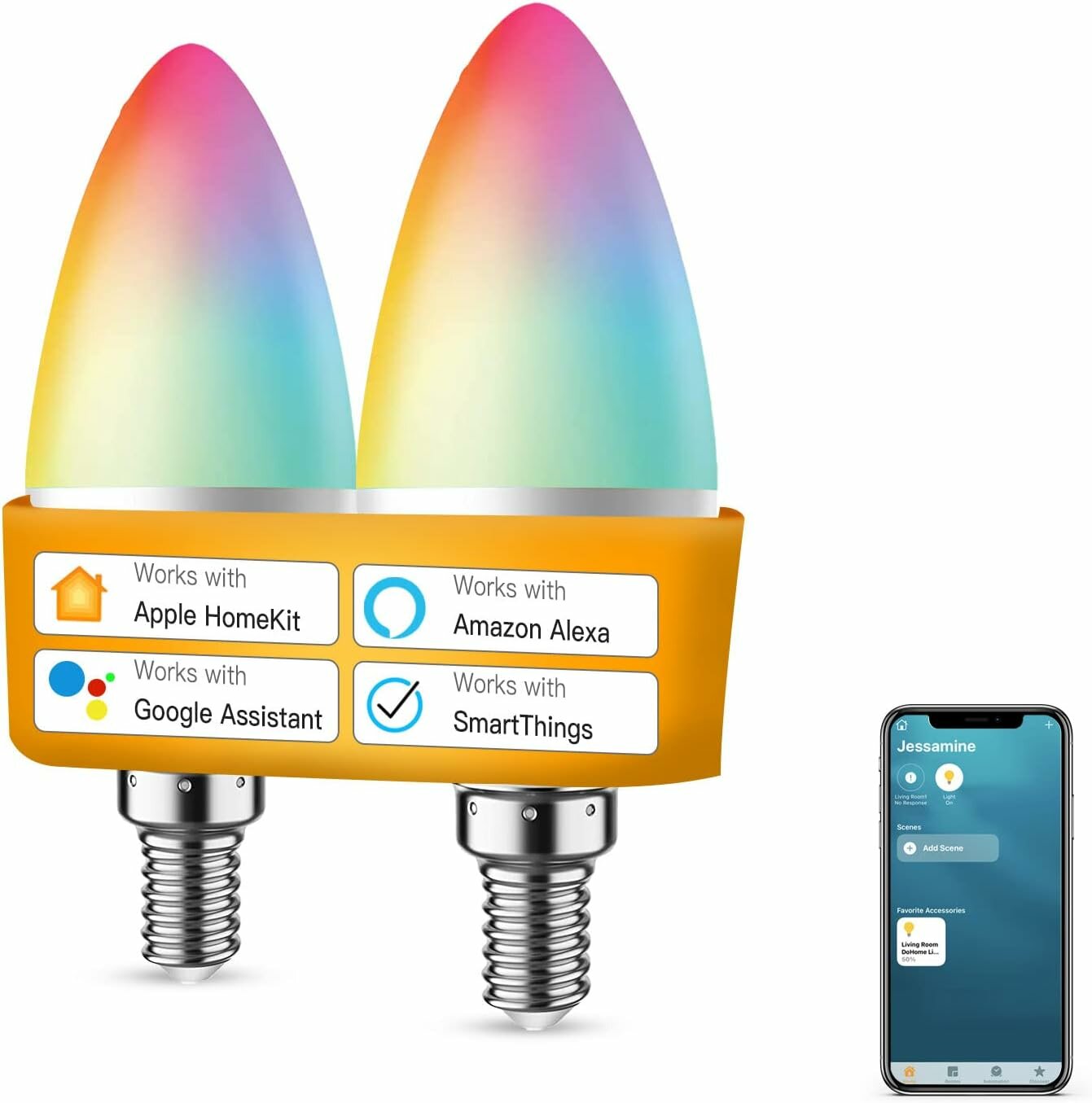HIFILUZ Умная лампочка с Wi-Fi азъем E12