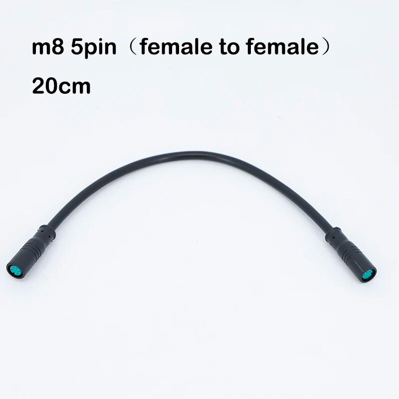 Водонепроницаемый провод для датчика электровелосипеда M8 2 3 5 пин 5pin F to F 20cm