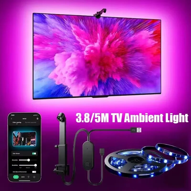 LED Smart Light Strip NIMIMOON для телевизора 5M RGBIC