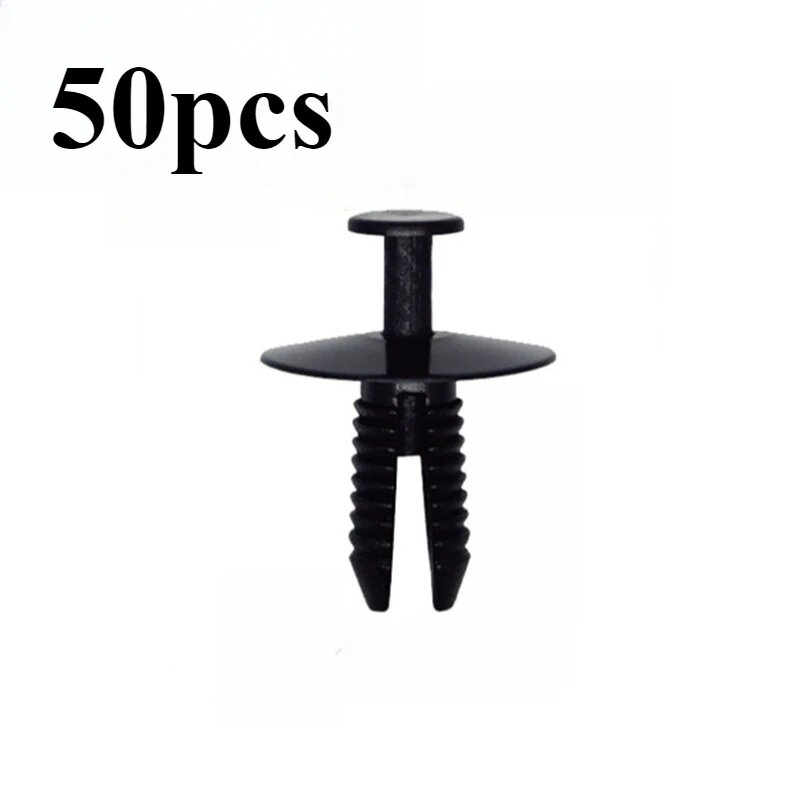 Автомобильный заклепки, накладка на бампер автомобиля, зажимы для порога колесной арки black-50pcs