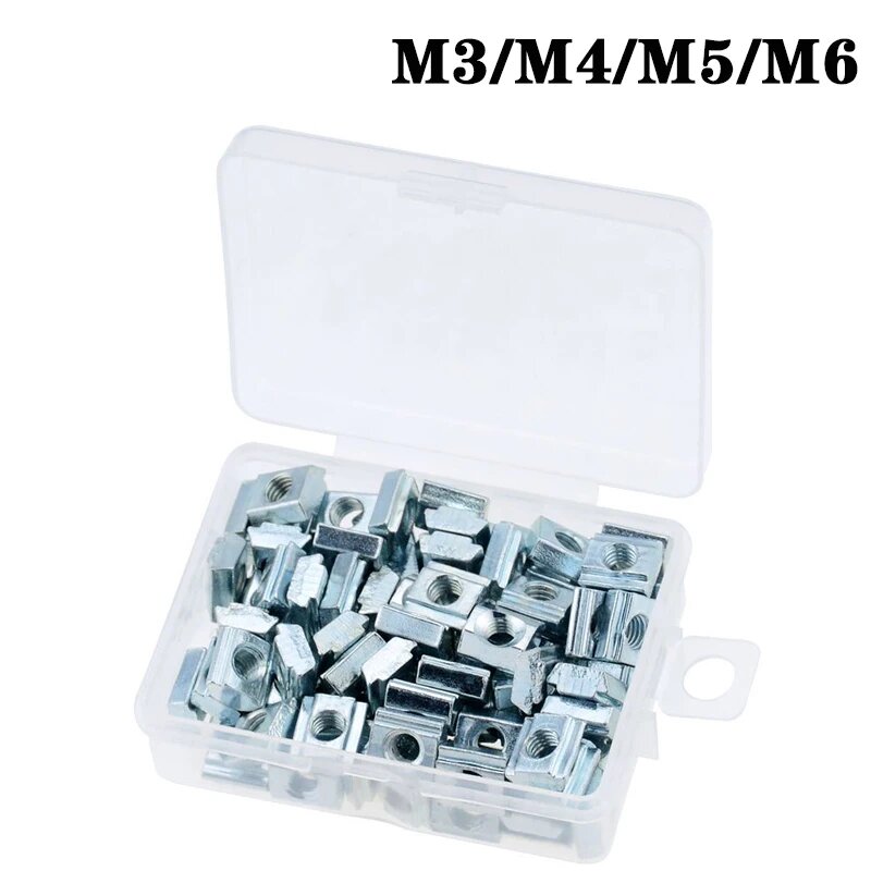 Гайки-застежки AXK для алюминиевого профиля 20 M6 100pcs