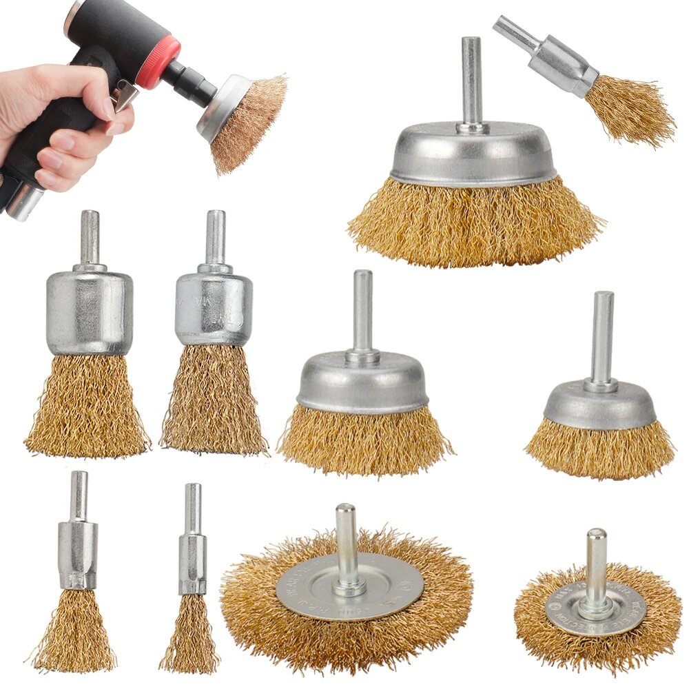 Щетка из медной проволоки абразивные полировальные диски для шлифовального станка, роторный инструмент, роторная щетка для резки