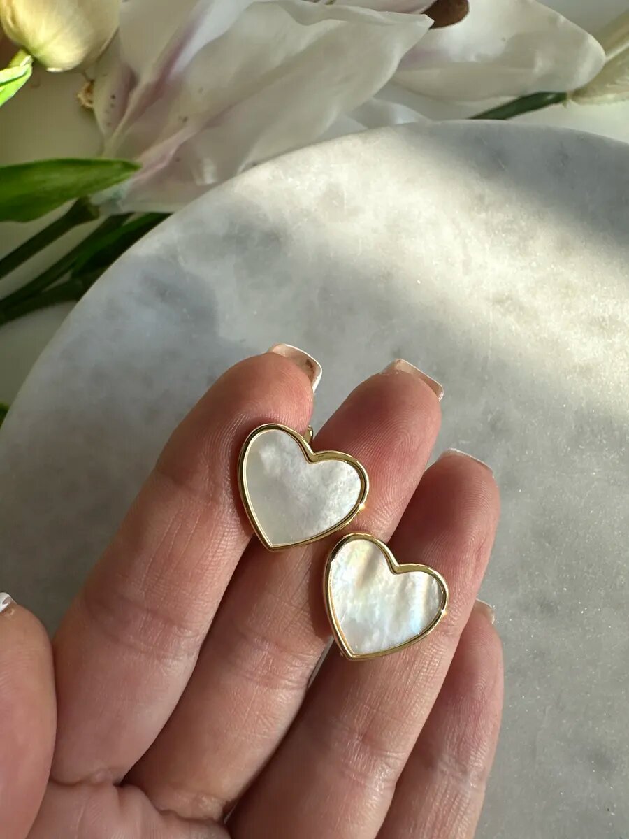 Серьги, перламутр