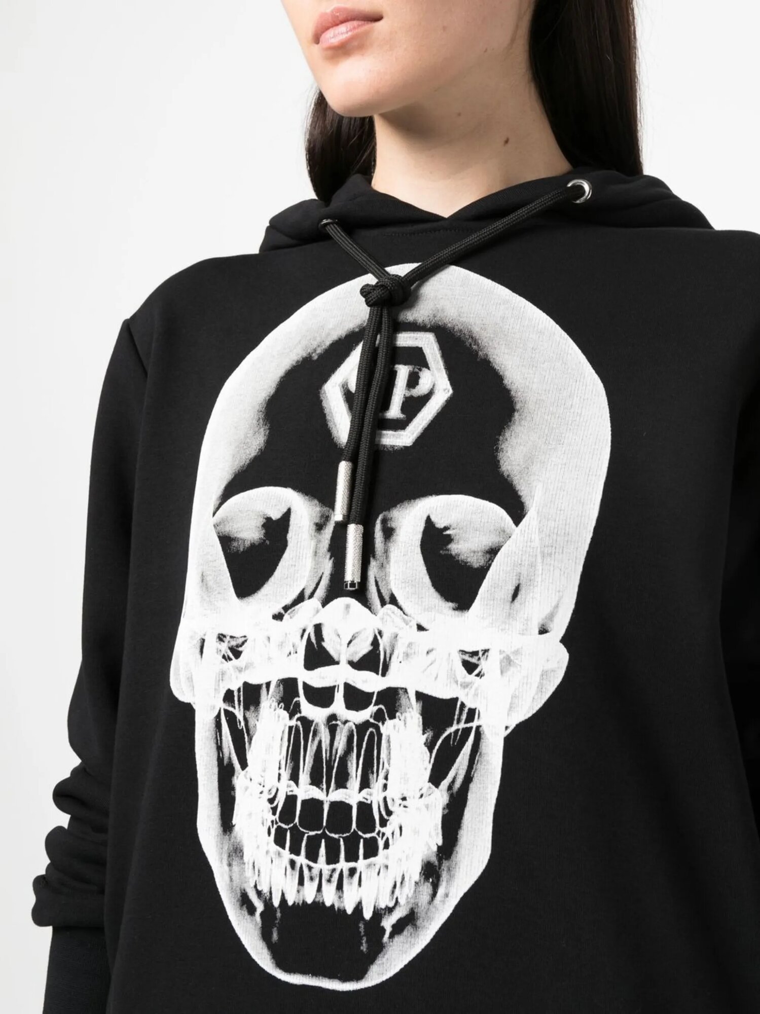 Худи PHILIPP PLEIN Skull, размер XL, , черный — фото 1