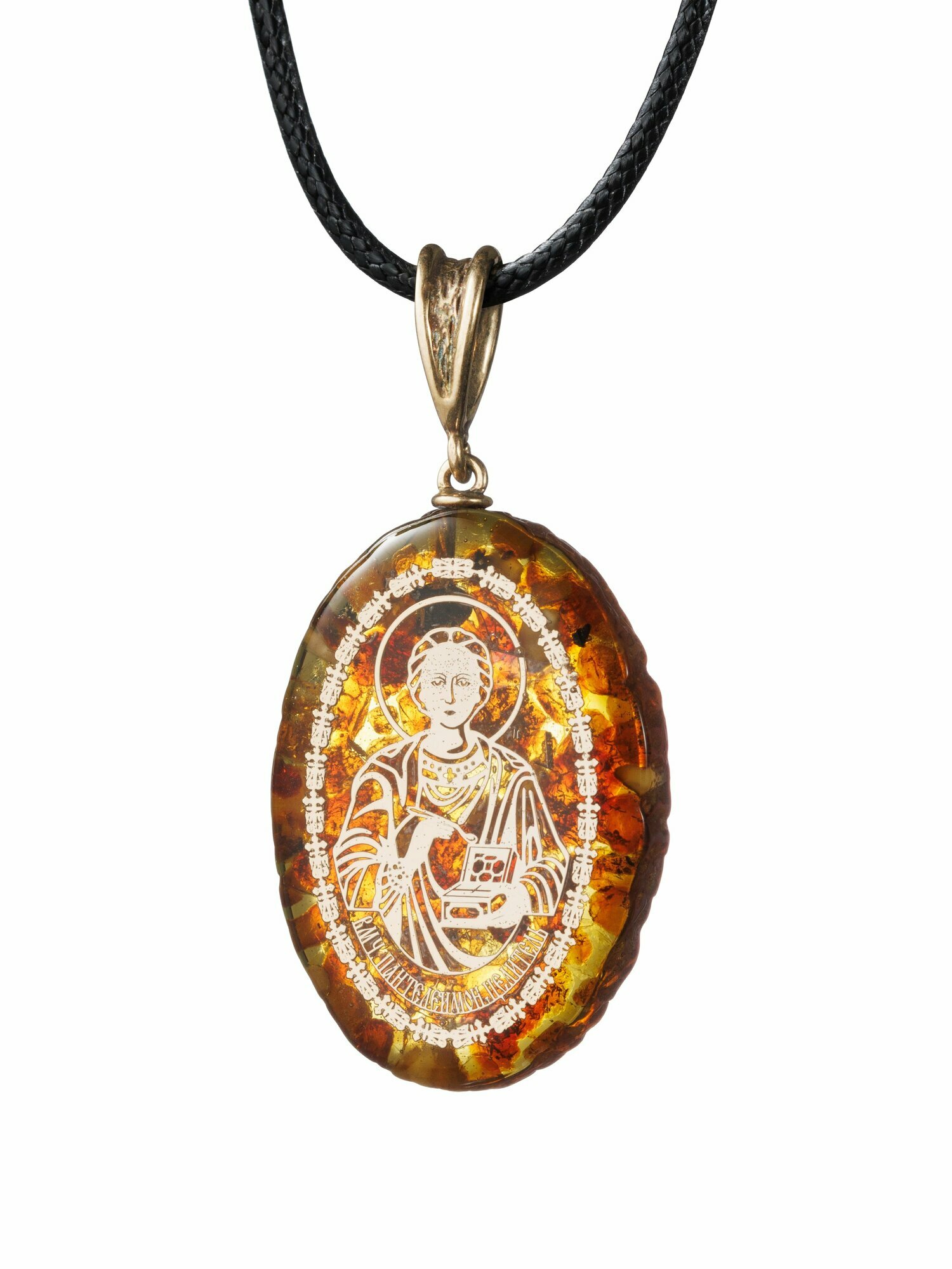 Православный кулон - икона Вмч. Пантелеймон Целитель