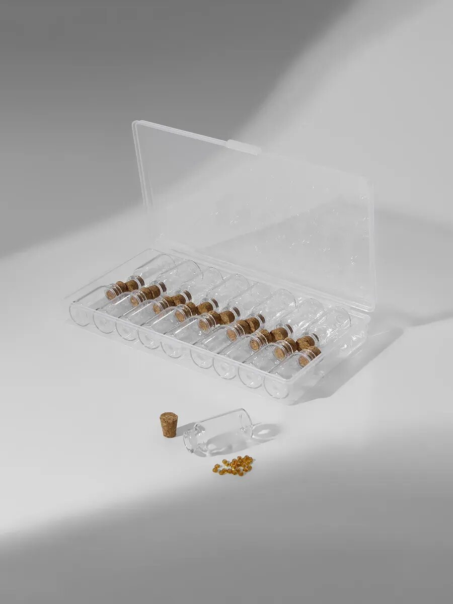 Баночки стеклянные в контейнере