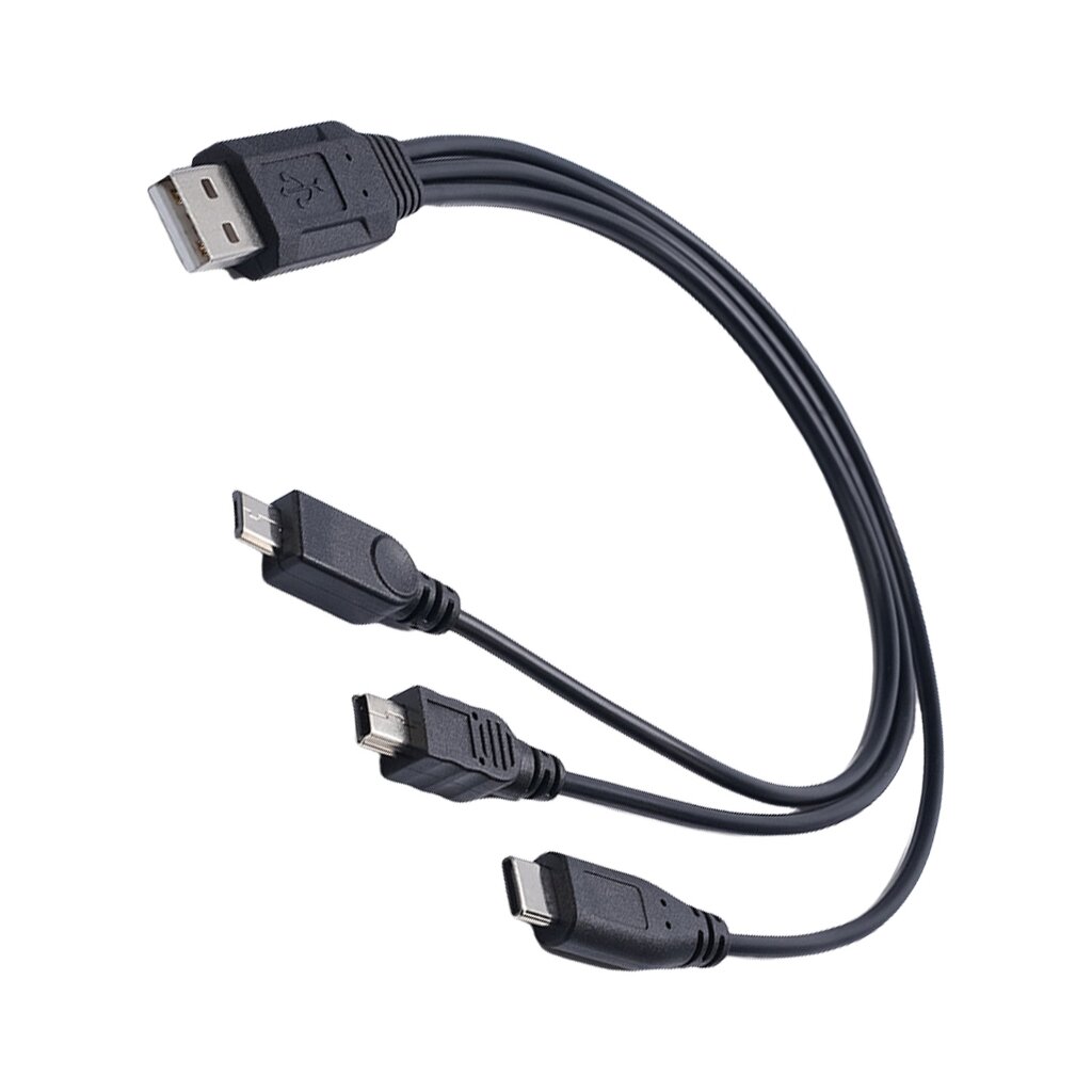 Разъем usb с кабелем ic- micro + mini + type c