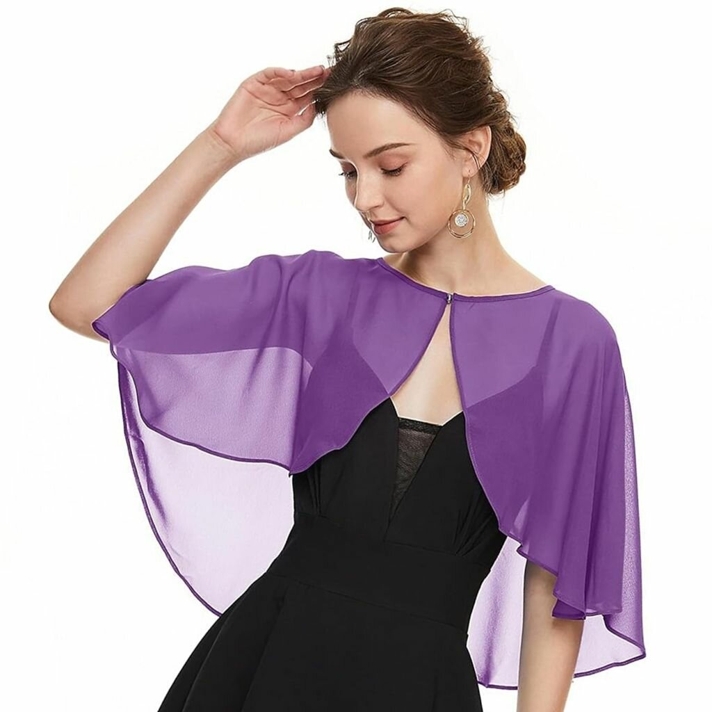 Летняя свадебная накидка для гостей и участников свадьбы, Фиолетовый