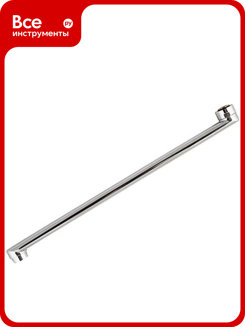 Излив Профсан для ванного смесителя, нержавеющая сталь хром, традиционная форма, поворотный механизм, встроенный аэратор