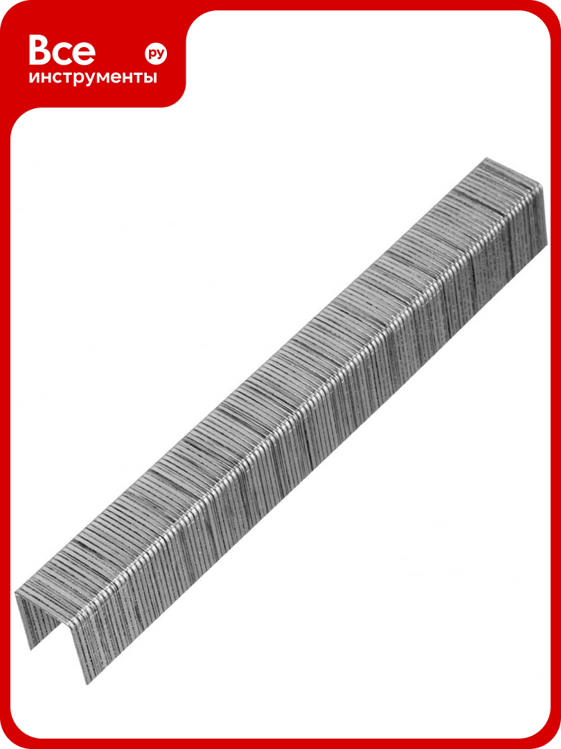 Скобы для пневматического степлера Denzel 21ga 16 мм, ширина 0,95 мм, толщина, пневматического степлера denzel