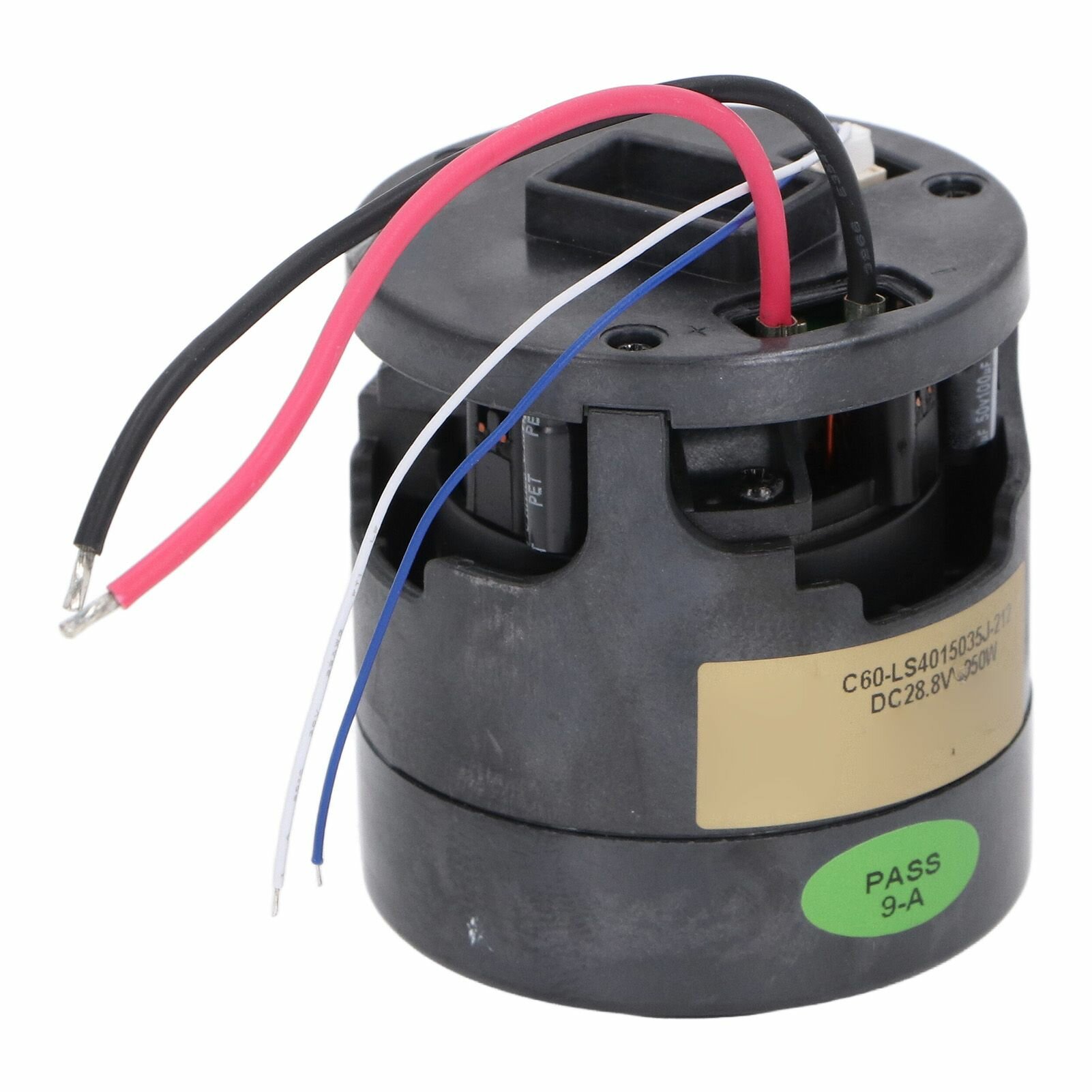 Бесщеточный двигатель для пылесоса DC28.8V 350W, 100000 об/мин, высокоскоростные лопасти вентилятора из алюминиевого сплава, прочные детали двигателя пылесоса
