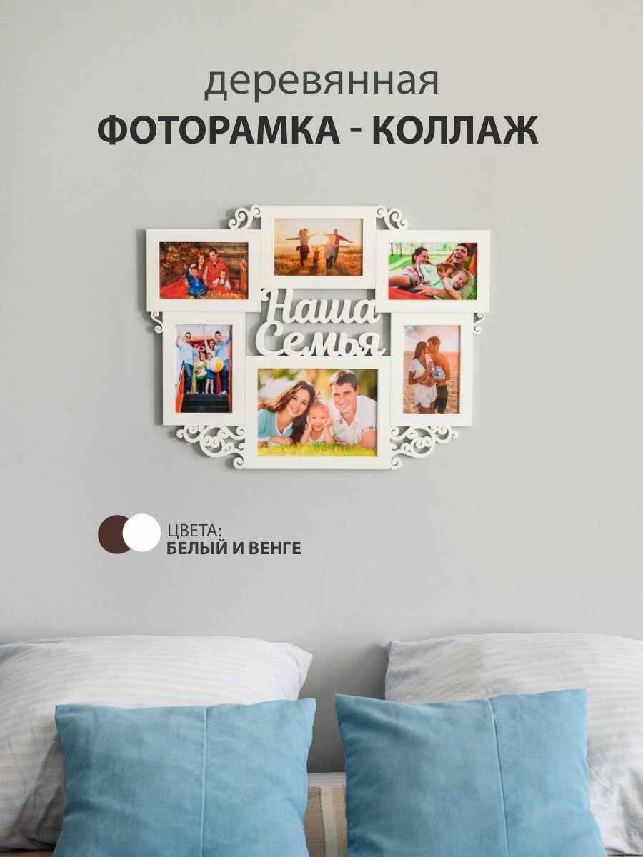 Фоторамка коллаж на стену Семья