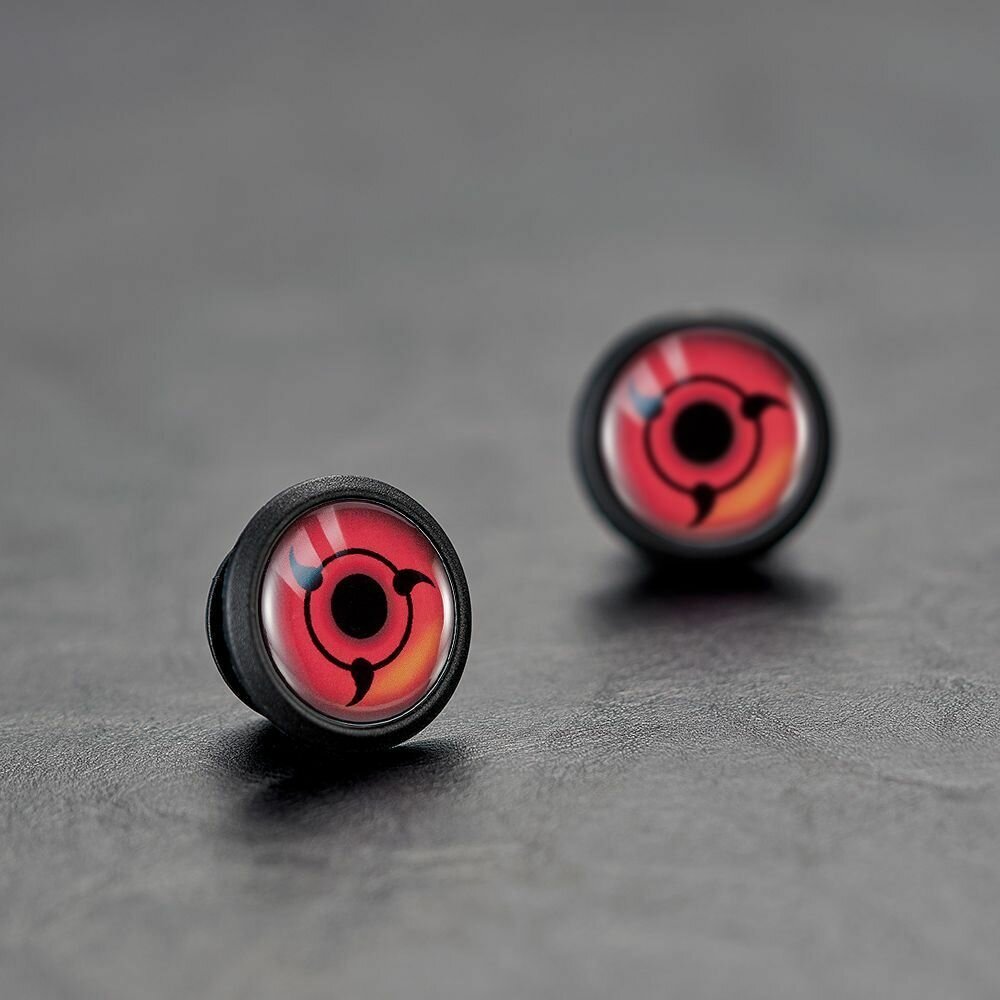 Заглушки руля велосипеда пластиковые, Огненный глаз