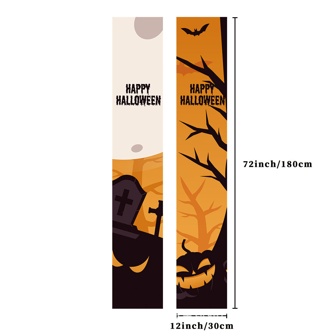 Адвент-календарь "Летучая мышь", ткань для флага, пластик, 30x180 см