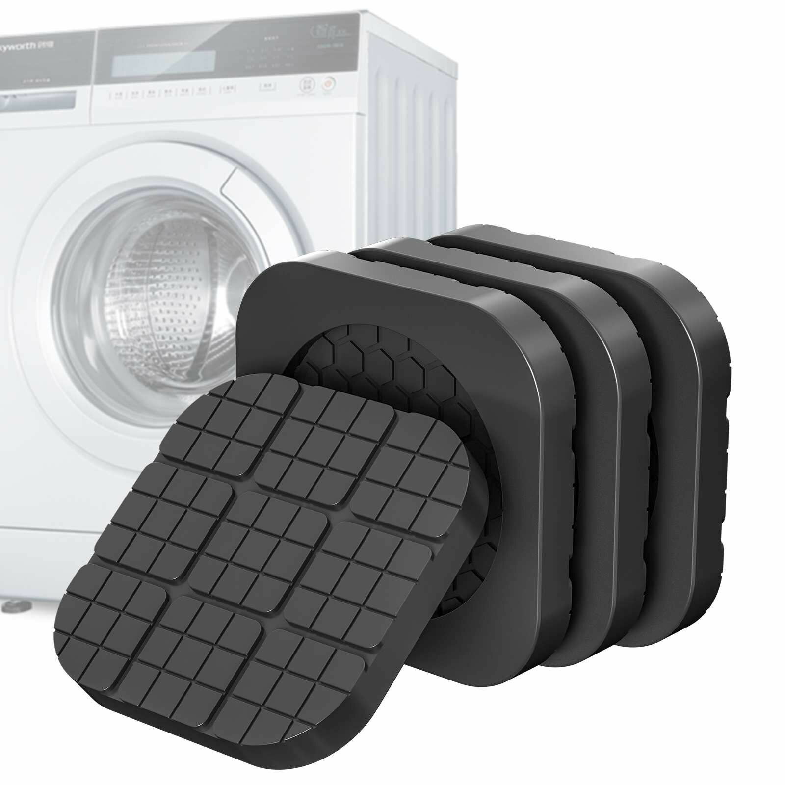 Антивибрационные ножки, резиновые коврики, антискользящие бесшумные амортизаторы