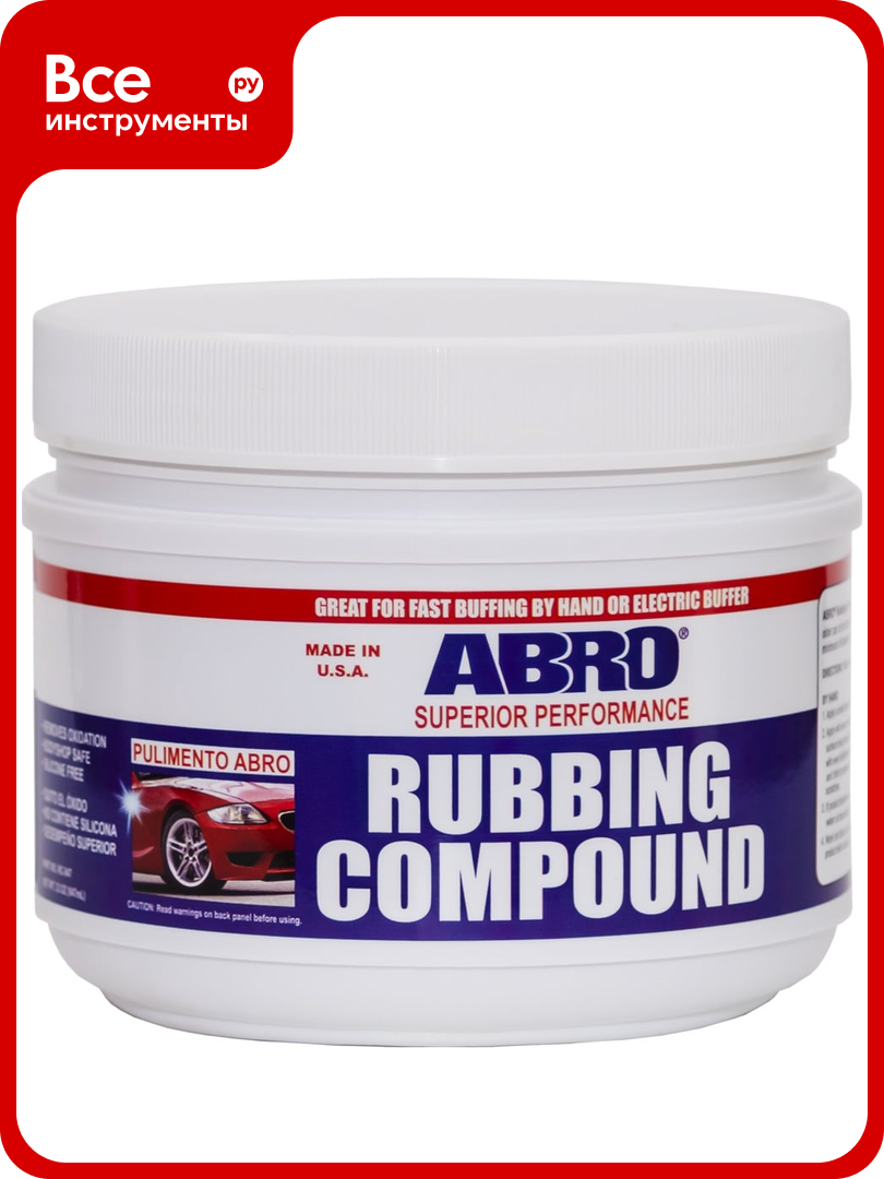 Автополироль кузова восстанавливающий ABRO 947 мл RC-947, пластик