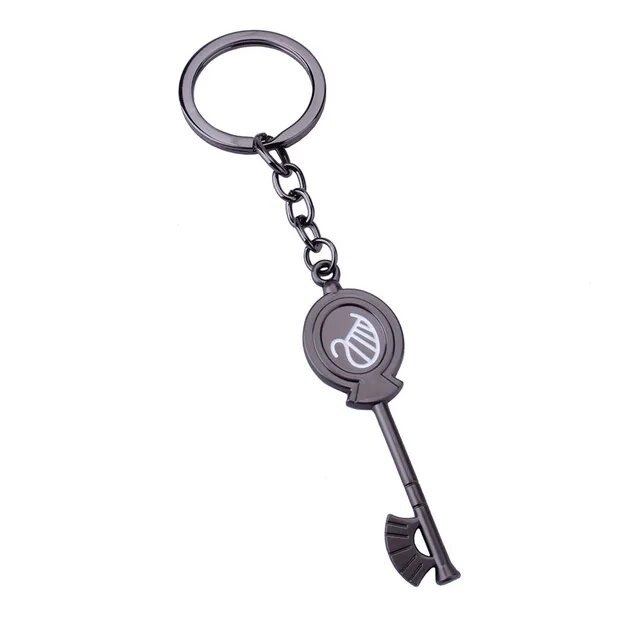 Брелок для ключей «Люси Зодиак» для мужчин и женщин, металлическая эмалированная цепочка для ключей с 12 созвездиями, с волшебным призраком, знаком зодиака, кольцо для ключей, ювелирные изделия для фанатов