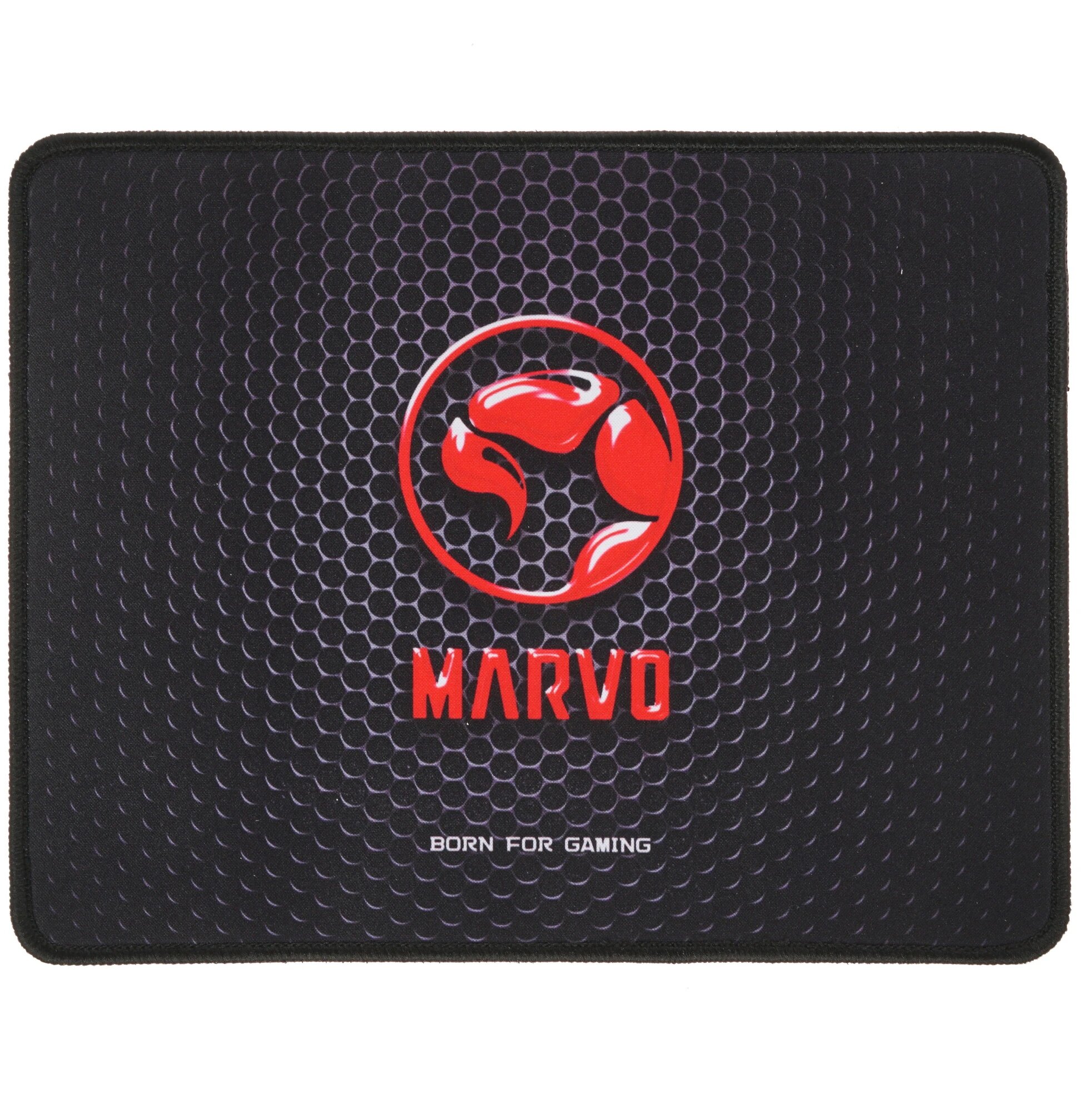 Игровой коврик для мыши Marvo "G46" , прошитые края, водонепроницаемый, черный, 300*230*3mm