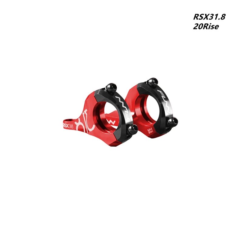 FUNN RSX35 алюминиевый вынос руля для скоростного спуска 31.8 мм Красный, RSX31.8 20RISE RED