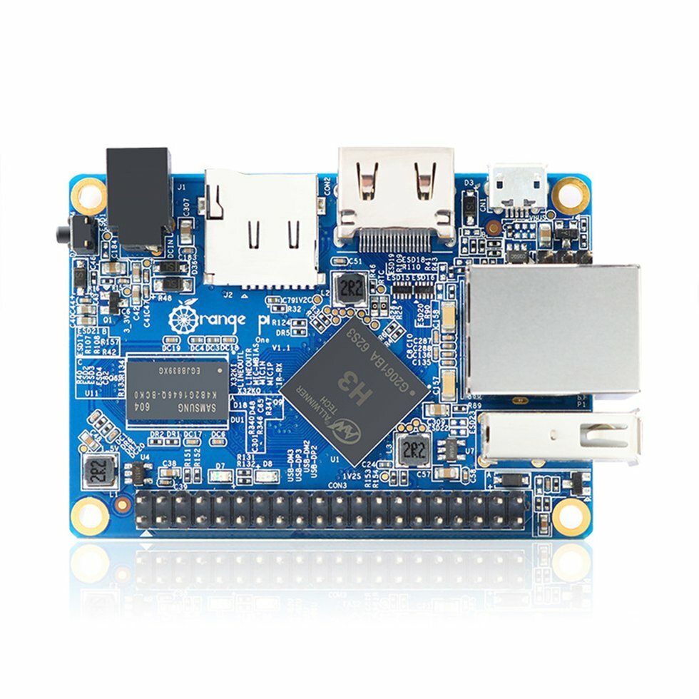 Плата разработки компьютера Orange Pi One H3 Программирование микроконтроллера-синий