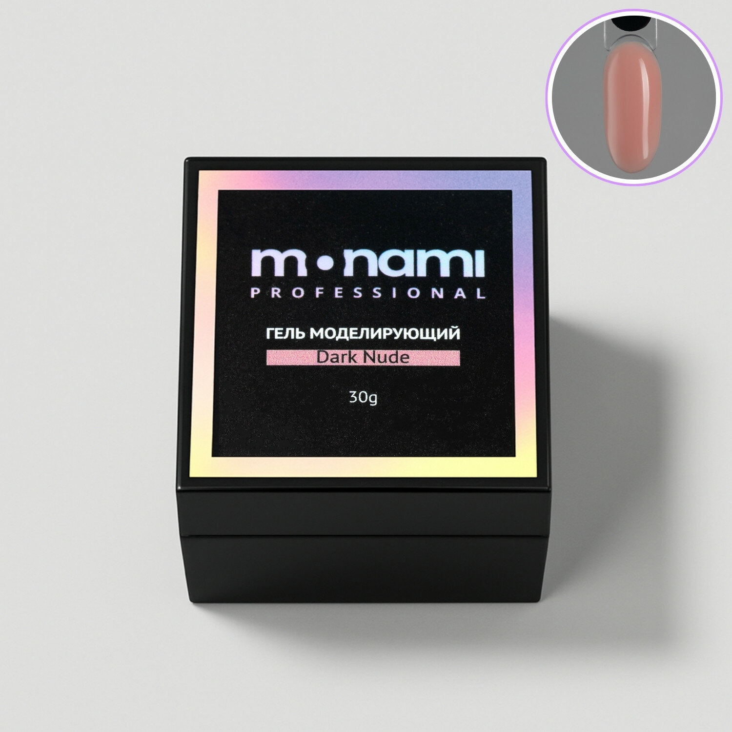 Гель для наращивания и укрепления Monami Gel Dark Nude 30 г средне-жидкий