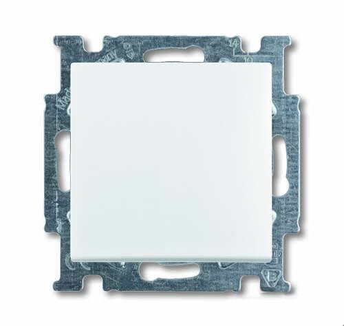 ABB BASIC 55 Выключатель одноклавишный встраиваемый, белый (2006/1 UC)