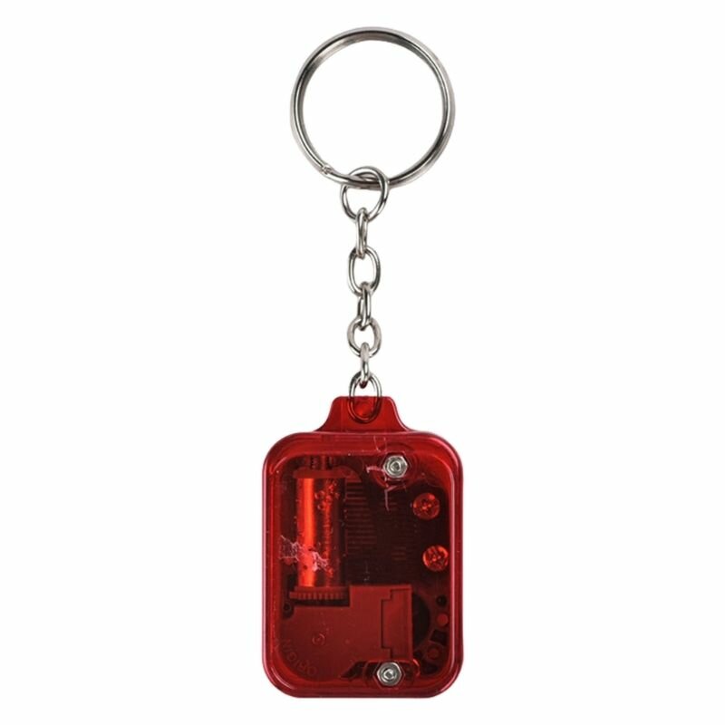 Музыкальная шкатулка Подвеска-брелок для ключей с музыкальной шкатулкой-красный