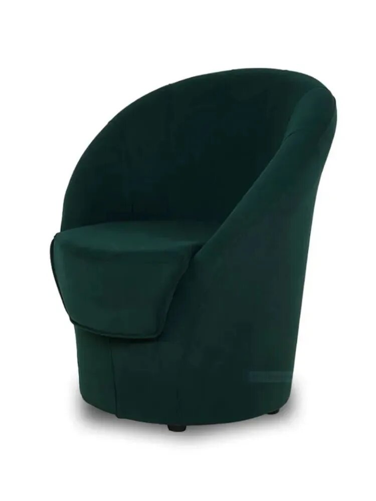 Кресло алекс 68х72х85 см, кресло для отдыха, мягкое, нераскладное, зеленый велюр