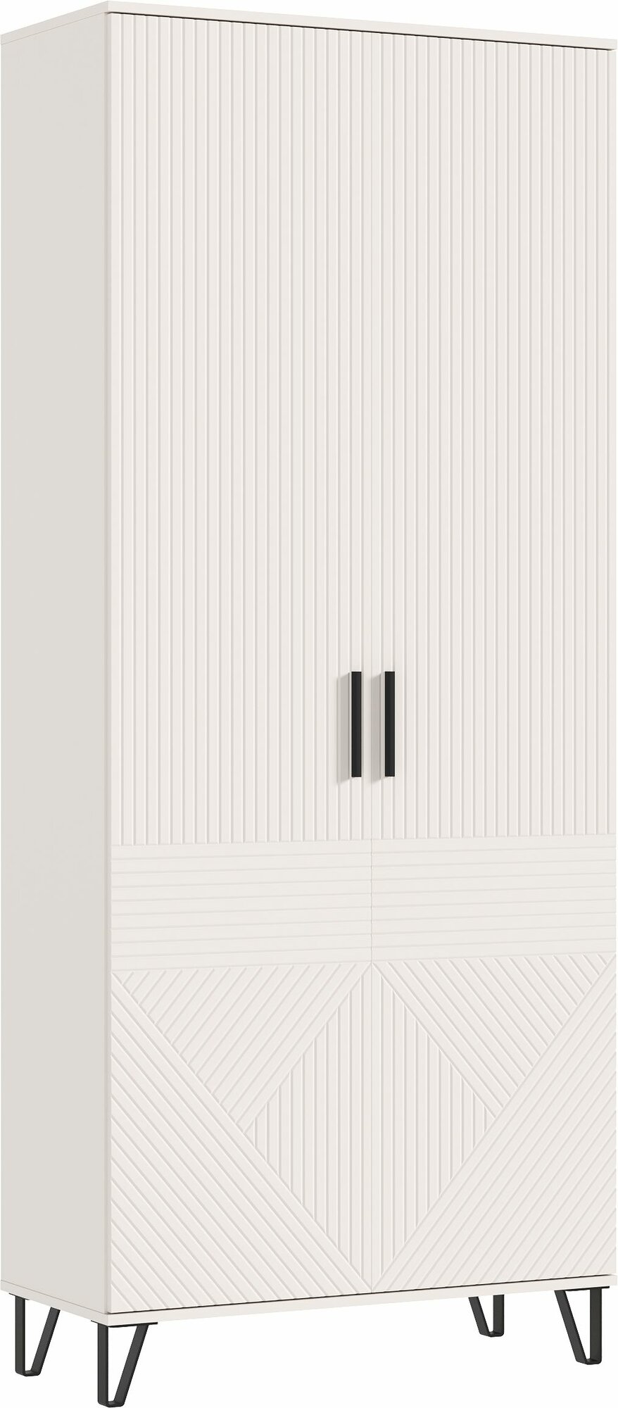 Шкаф Мебельная Фабрика Рай "Флэш", ЛДСП, распашной, 90х213х41 см