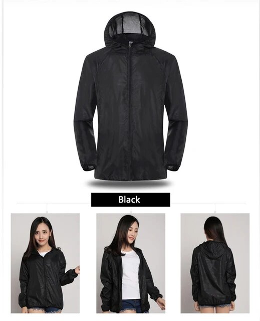 Водонепроницаемый плащ C5 Черный, XXXL, Black