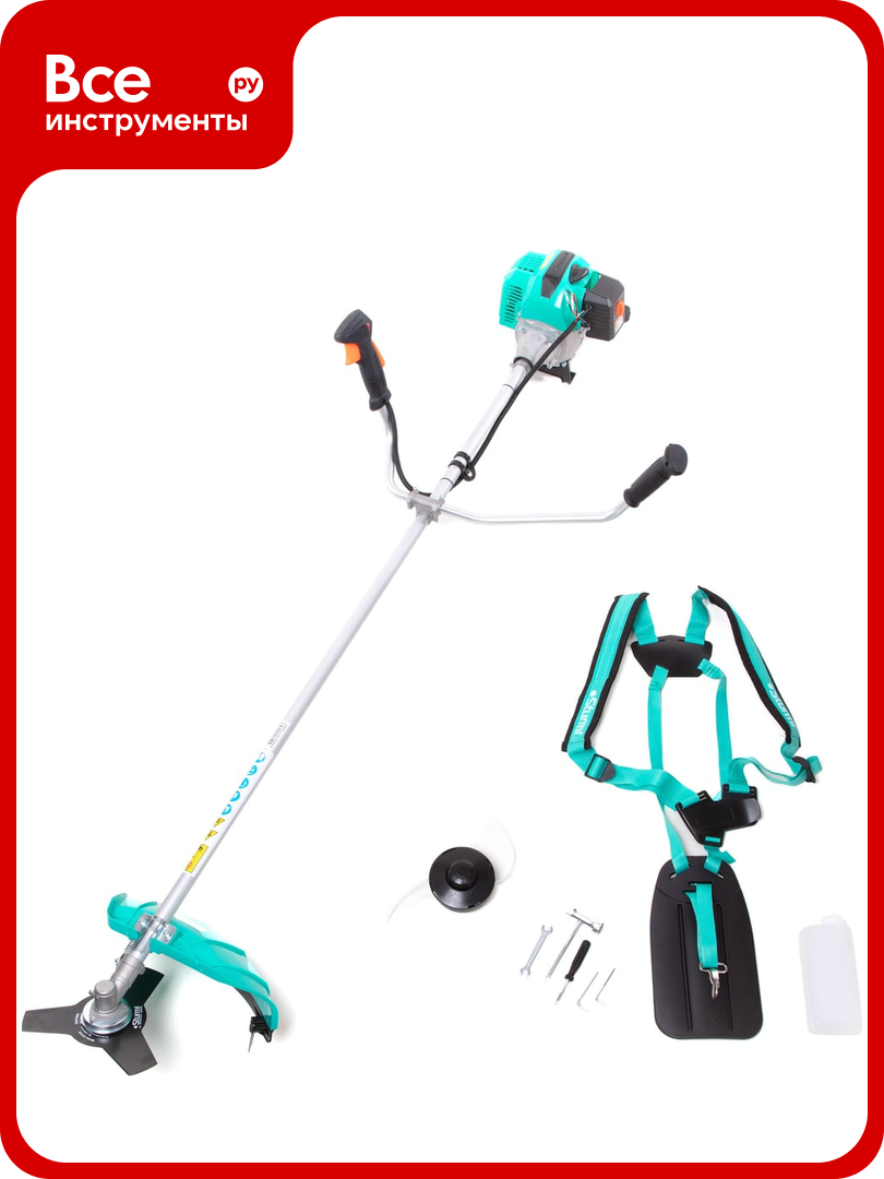 Бензотриммер 43 см3, диск/леска Sturm BT9143BL