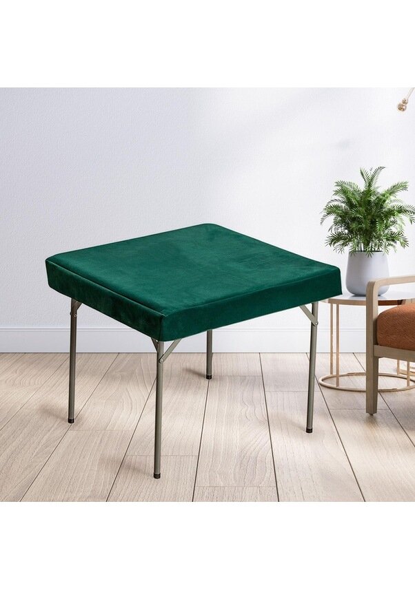 Скатерть Magideal Square для ресторанов и вечеринок, темно-зеленая