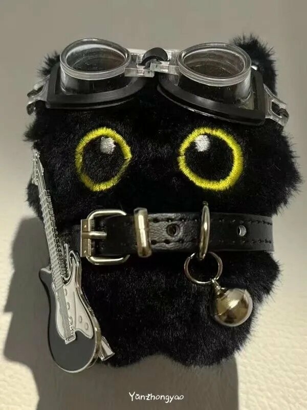 Yunzhonglu Милый маленький чёрный кот, плюшевый игрушка