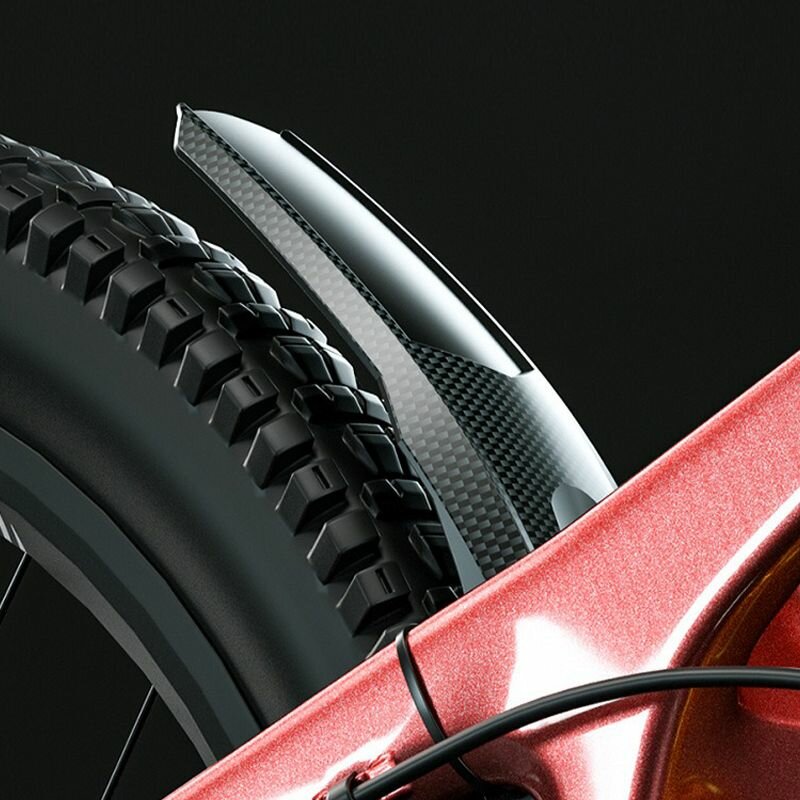 Крылья для горных велосипедов, универсальные 24, 26, 27,5, 29 дюймов, экологически чистый материал ПП, 2 крыло/черное.