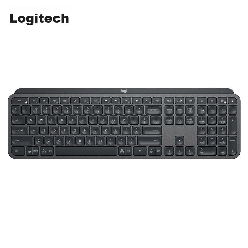 Беспроводная Bluetooth-клавиатура Logitech MX Keys S, Black, ультратонкая, с подсветкой, с беспроводным приемником