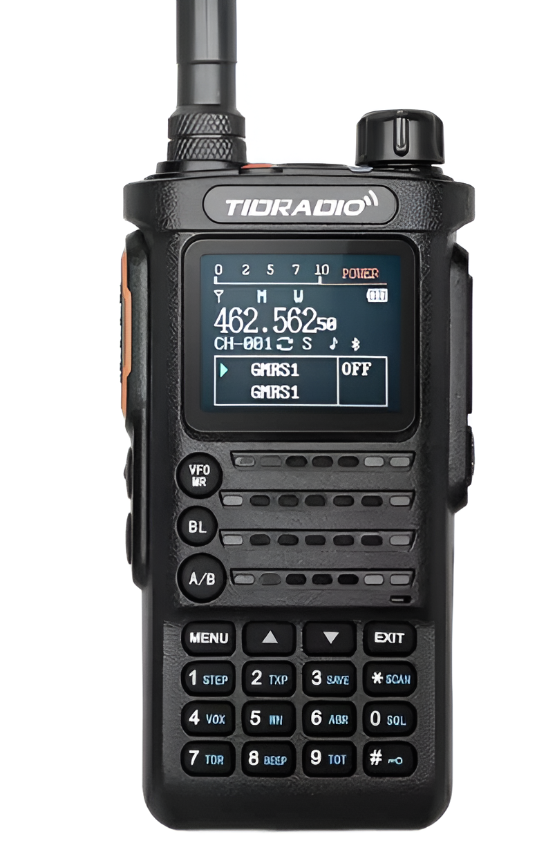 Радиостанция TIDRADIO, 199 каналов, диапазон частот 136 - 520 МГц